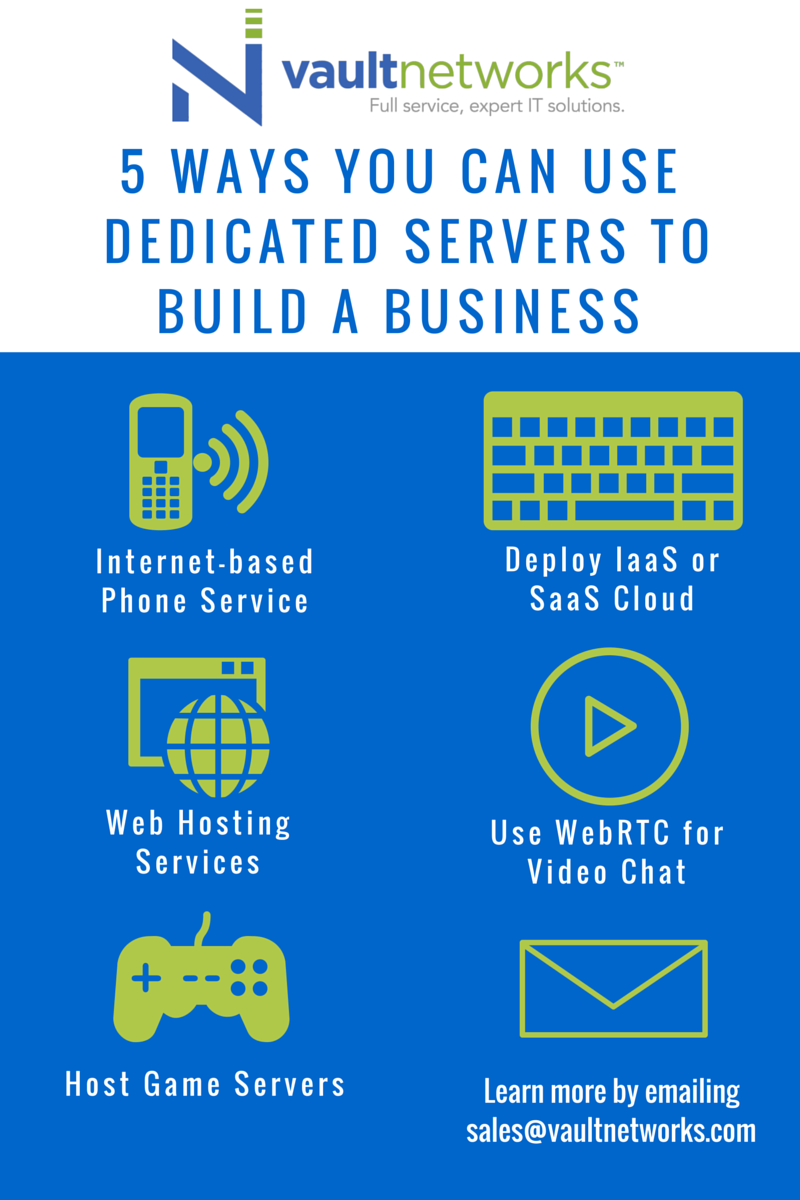 5 Ways you can use Dedicated Servers to Build a Business | Vault Network